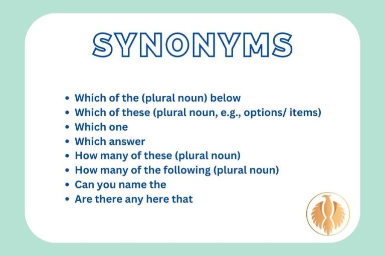 Which of the Following: Definition + Complete Usage + Grammar - Phoenix ...