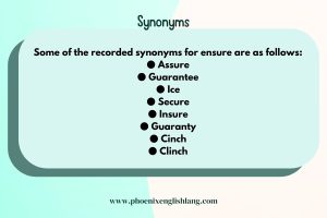 Difference Between Ensure VS Make Sure [2025] - Phoenix English