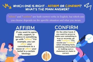 Affirm Vs Confirm In English: 10 Differences You Need To Know - Phoenix English