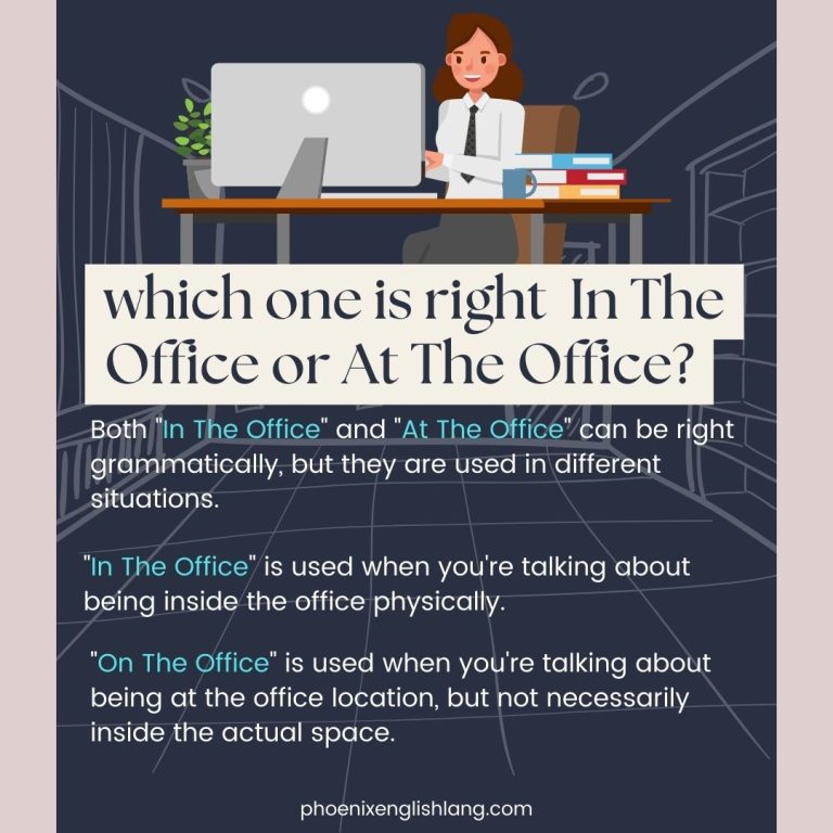In The Office or At The Office: 7 Key Differences [2025] - Phoenix English