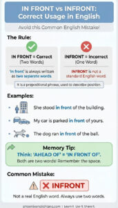 In Front or Infront — Which Form Is Correct? - Phoenix English