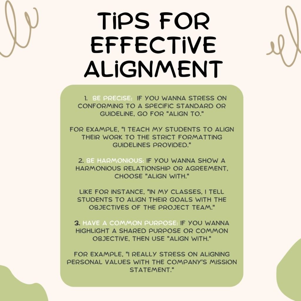 Align To or Align With: Which is Correct? [+ Examples] - Phoenix English