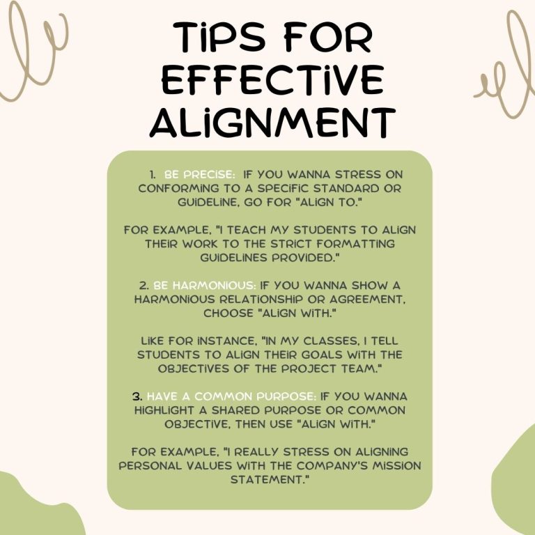 Align To or Align With: Which is Correct? [+ Examples] - Phoenix English