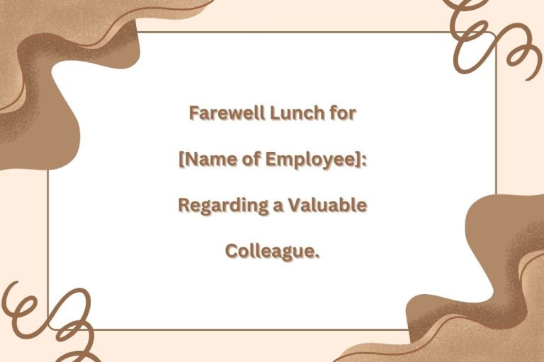 10 “Farewell Lunch Invite Message” To Use In 2024 - Phoenix English