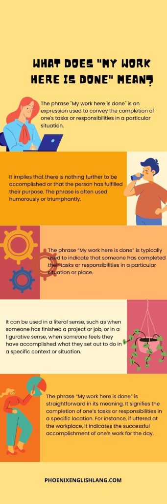 Where Did "My Work Here Is Done" Originate From? [2024]