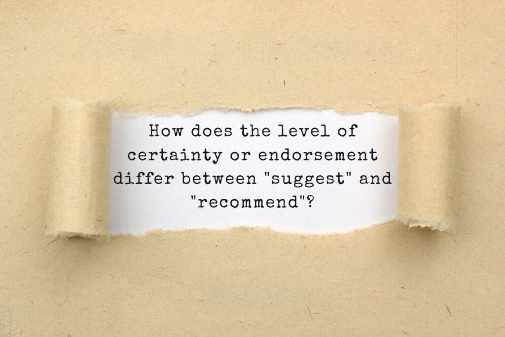 Suggest Vs Recommend: Usage + Examples + Diffrences - Phoenix English