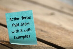 Top 100 Commonly Used Verbs That Start With Z [2024] - Phoenix English