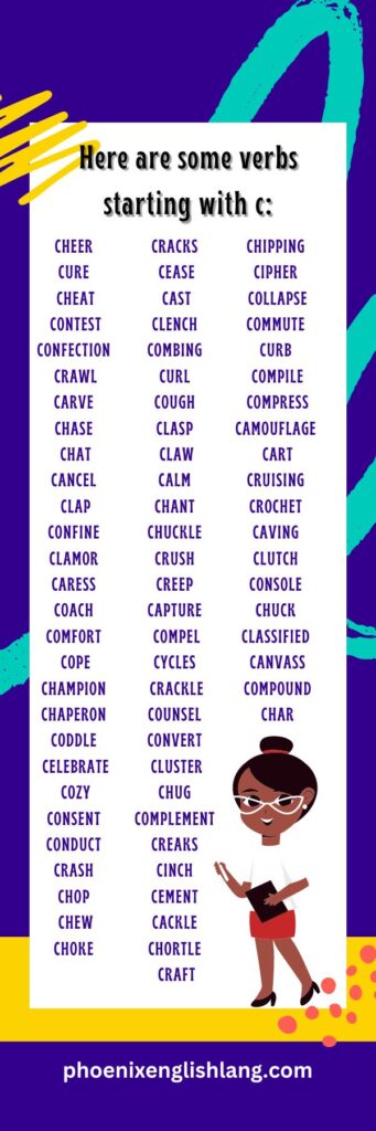 Top 100 Commonly Used Verbs That Start With C [2024] - Phoenix English