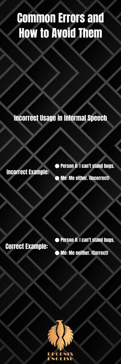 Me Either or Me Neither: Differences + Examples - Phoenix English