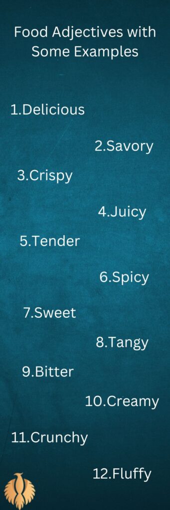 Top 100 Most Used Food Adjectives You Must Know - Phoenix English