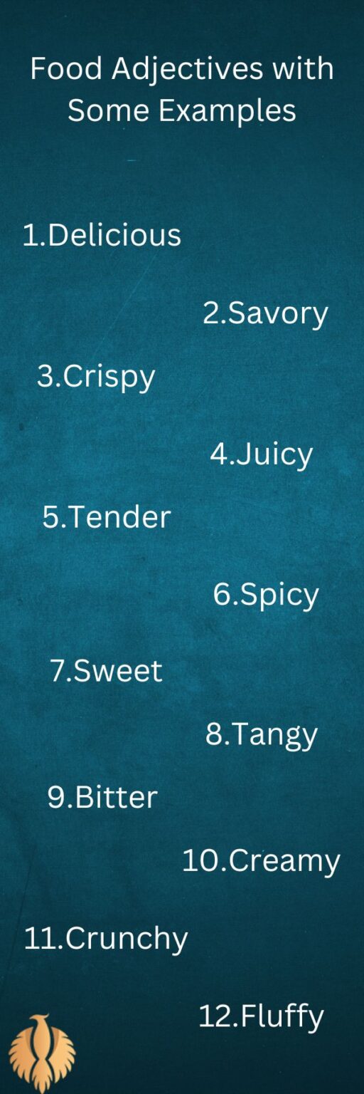 Top 100 Most Used Food Adjectives You Must Know - Phoenix English