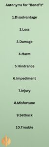 100 Synonyms and Antonyms for "Benefit" [2025] - Phoenix English