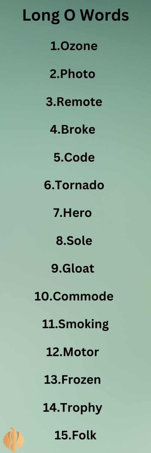 Top 100 Long O Words You Must Know [2025 Update] - Phoenix English